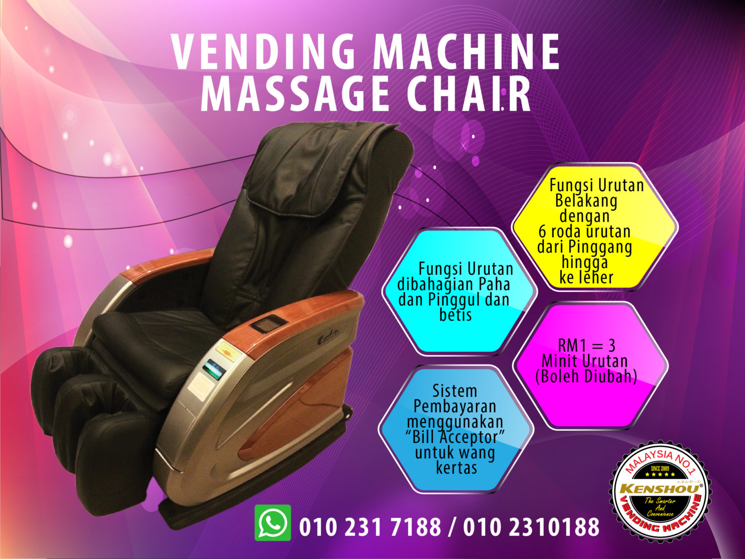 Kenshou Vending Supplies – Pembekal pelbagai jenis vending layan diri